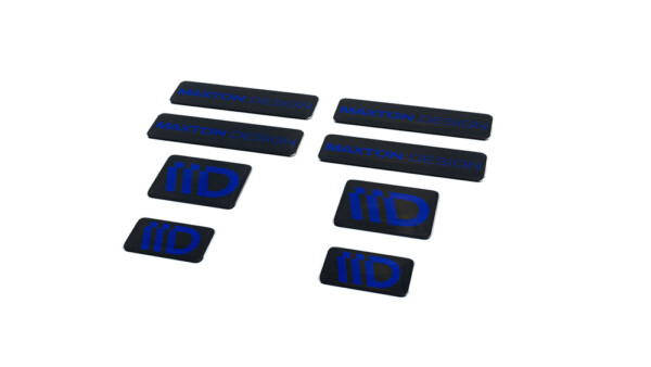 STICKER MAXTON 3D Black and Navy Blue - Maxtuning Shop